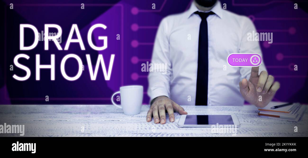 Conceptual display Drag Show. Business showcase competitive event where ... Conceptual display Drag Show. Business showcase competitive event where ...