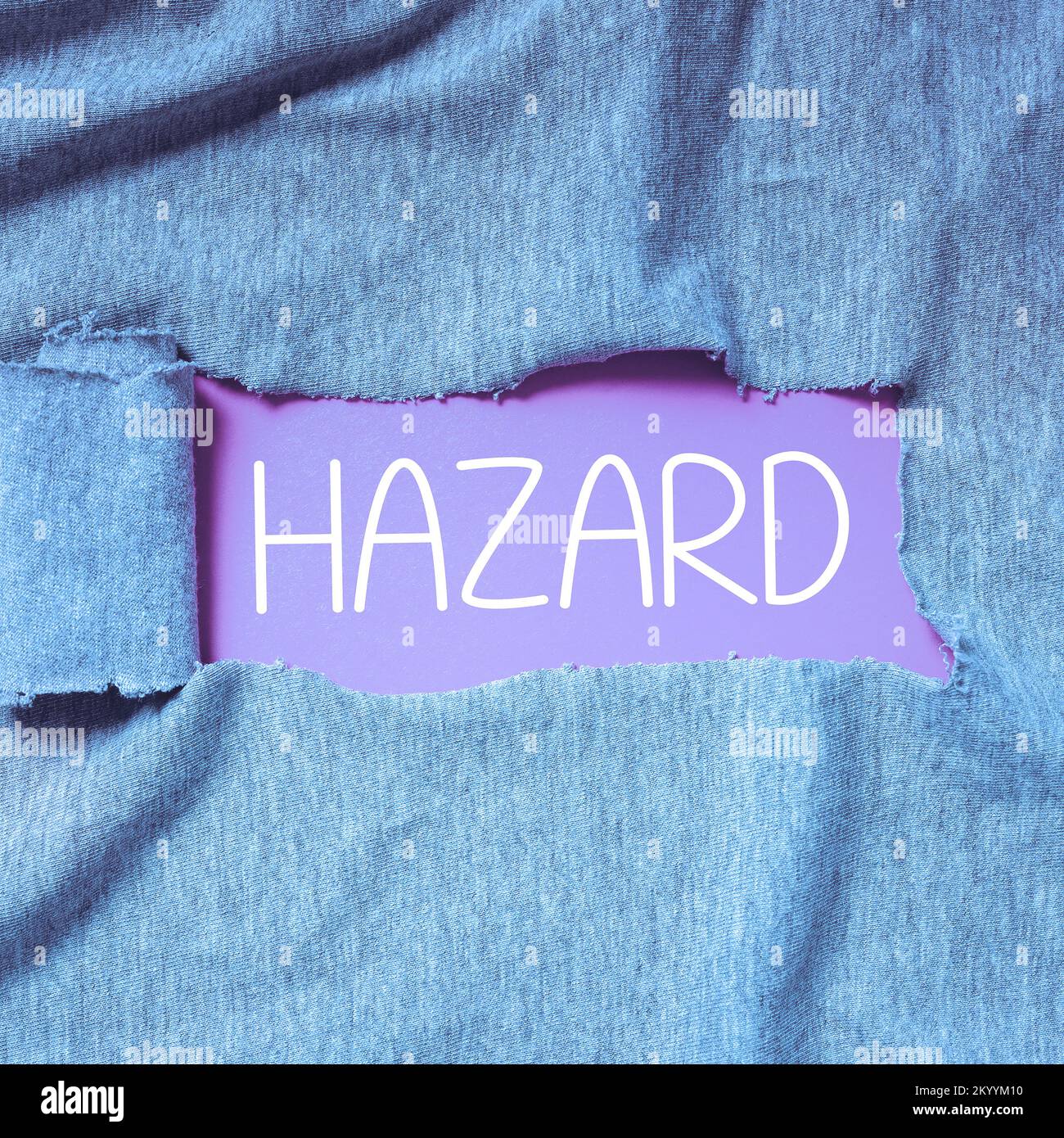 Hand writing sign Hazard. Business overview account or statement ...