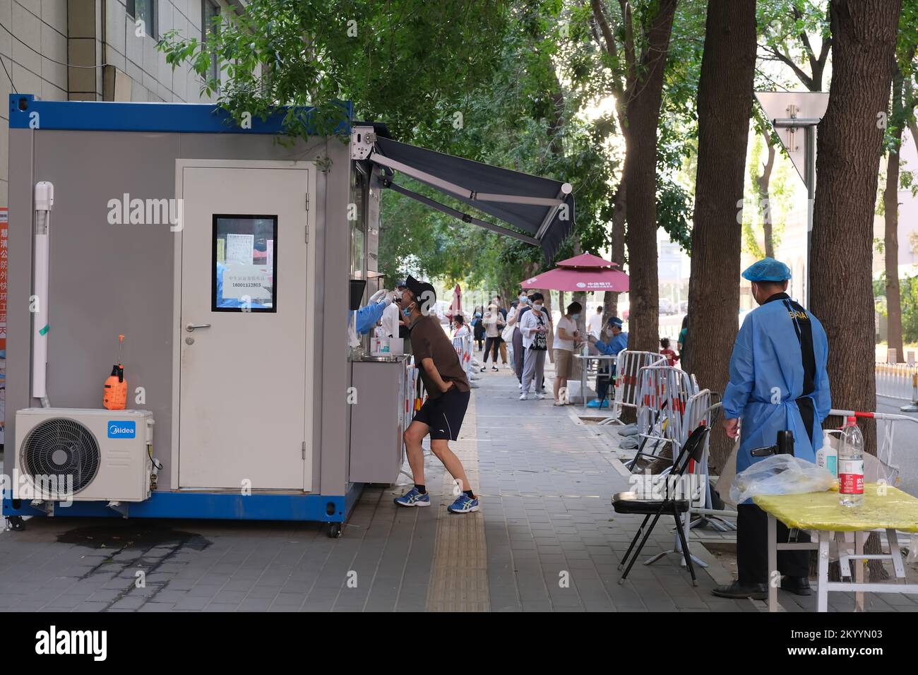 Beijing,China-Sep. 11th 2022: Chinese people receive Covid-19 test at ...