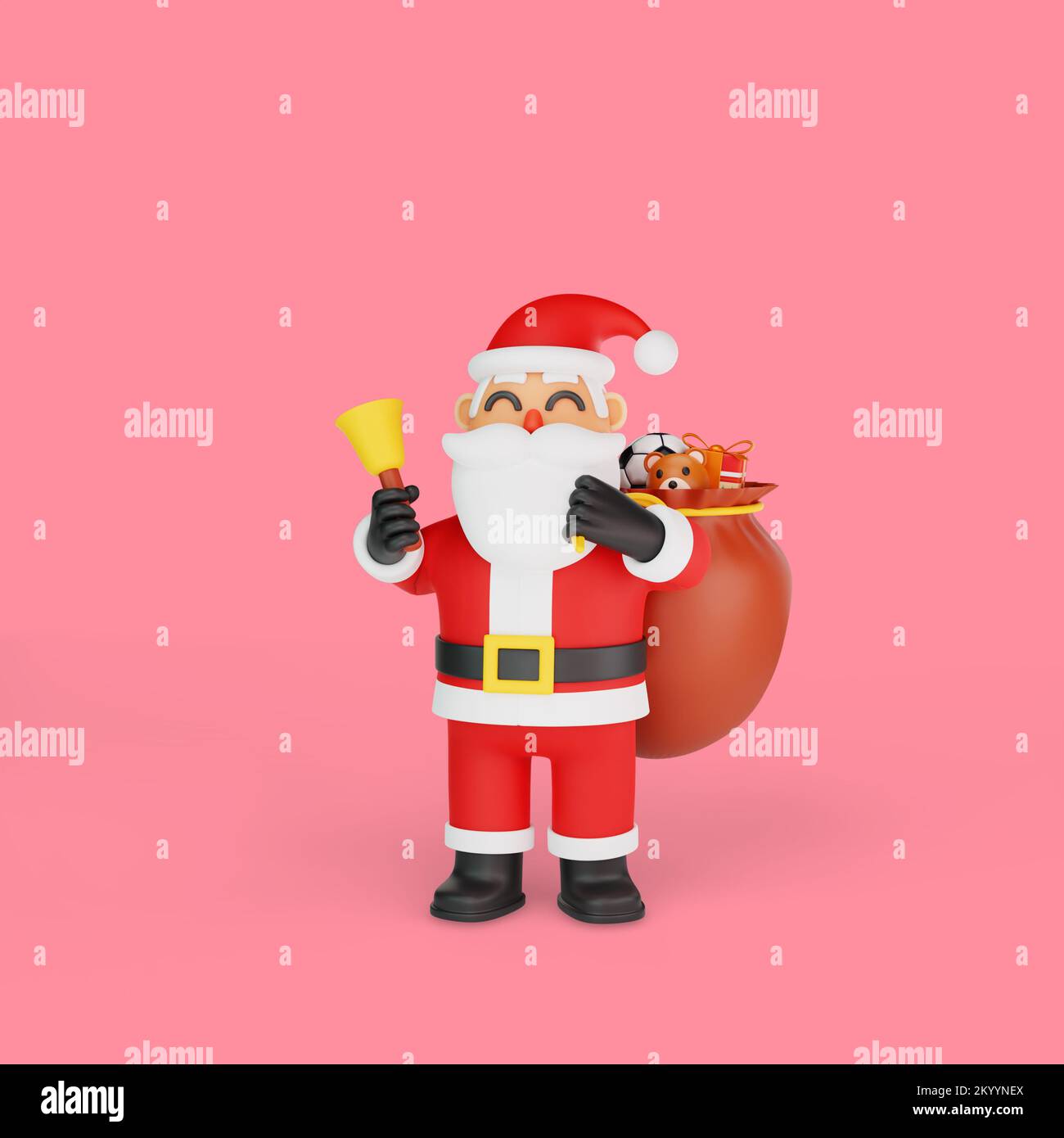 Santa claus with bells hi-res stock photography and images - Alamy