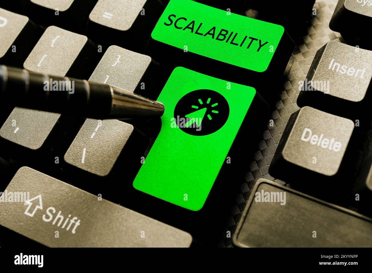 Inspiration showing sign Scalability. Internet Concept capable of being ...