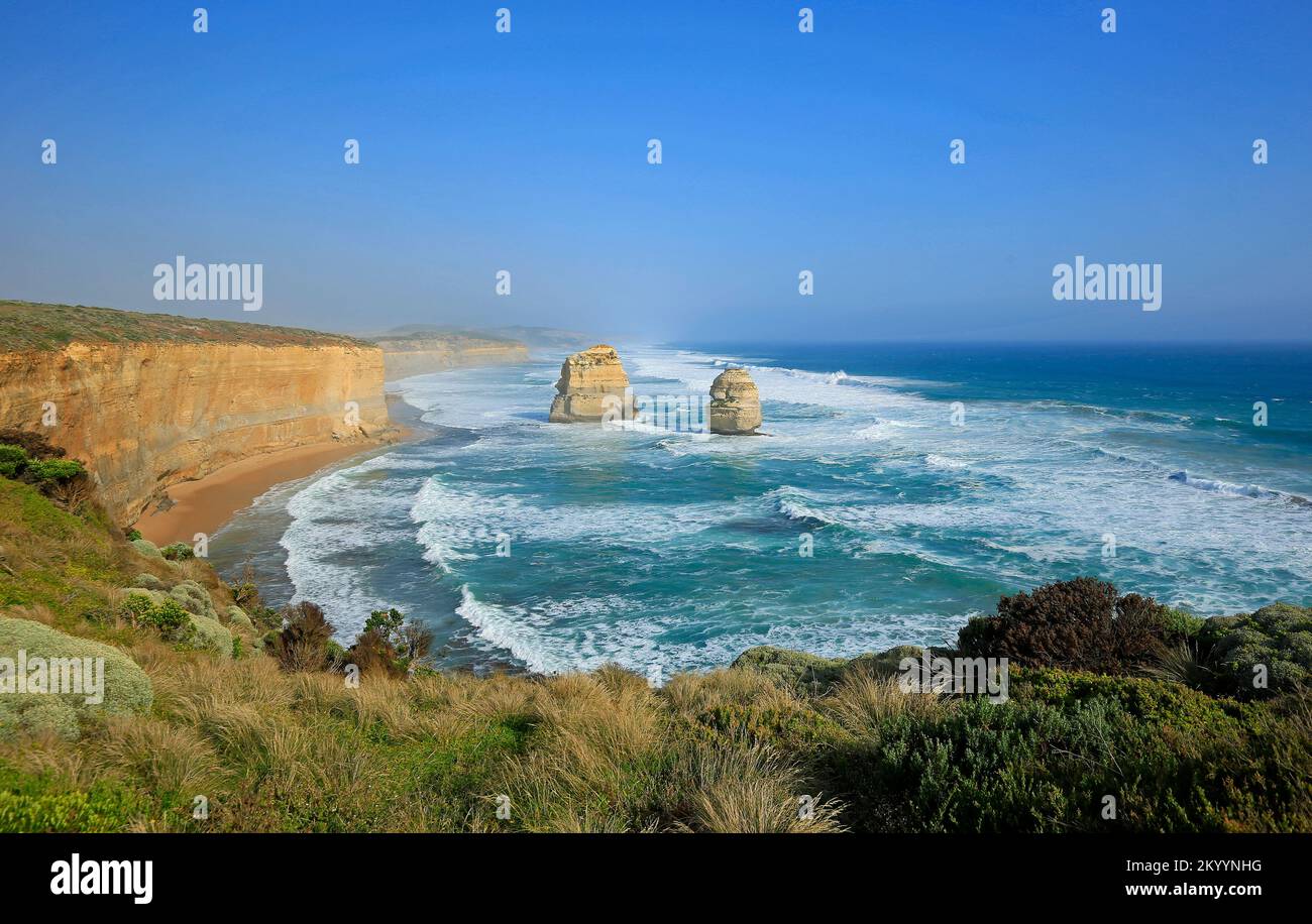 Sunset colors with Twelve Apostles - Australia Stock Photo - Alamy