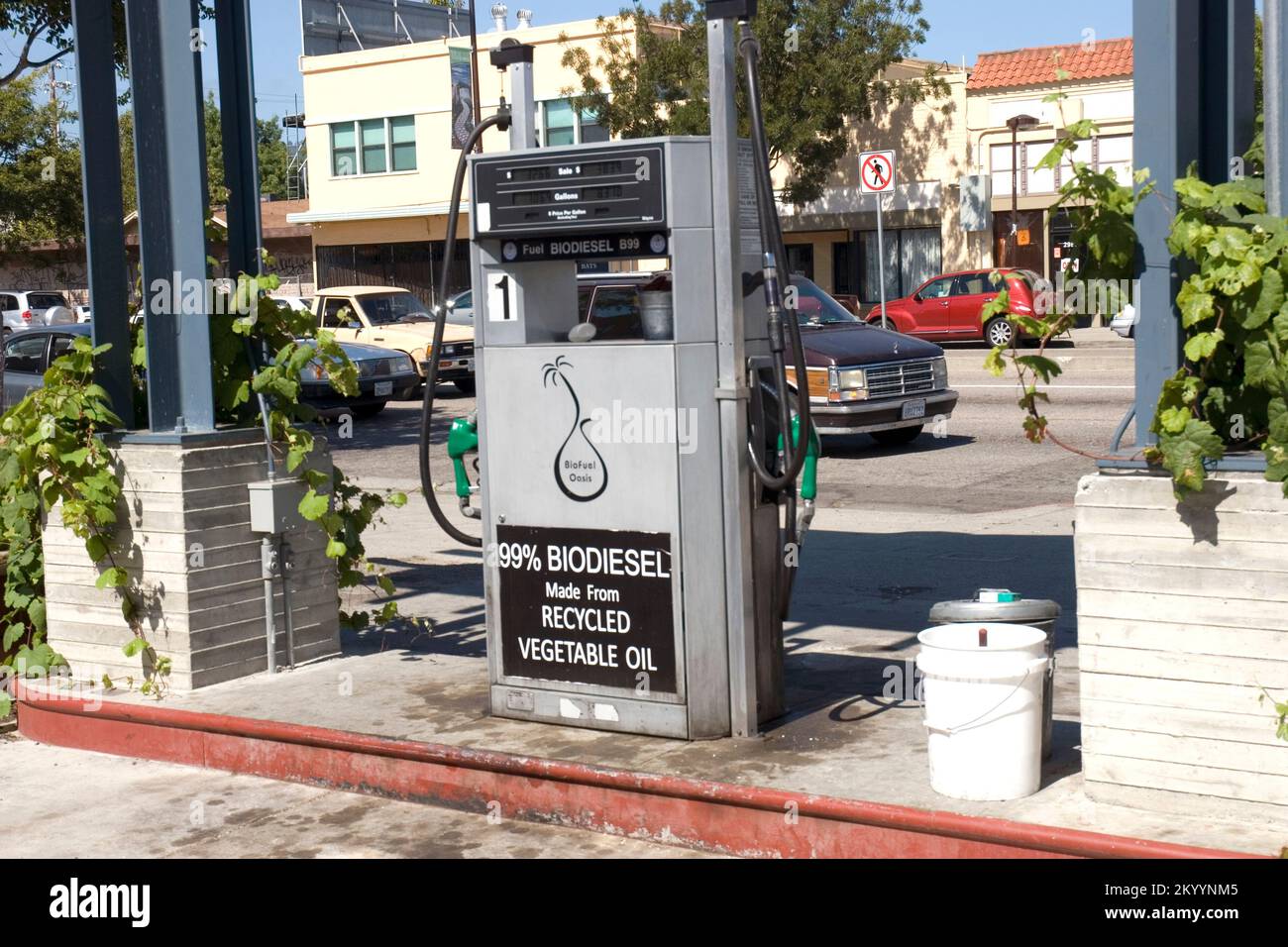 Fuel dispenser at Biofuel Oasis, biodiesel station in Berkeley, CA ...