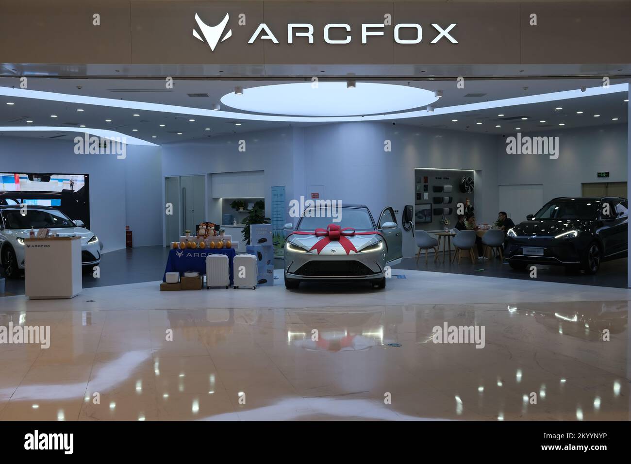 shanghai,china-Sep.4th 2022: facade of Arcfox electric car retail store ...