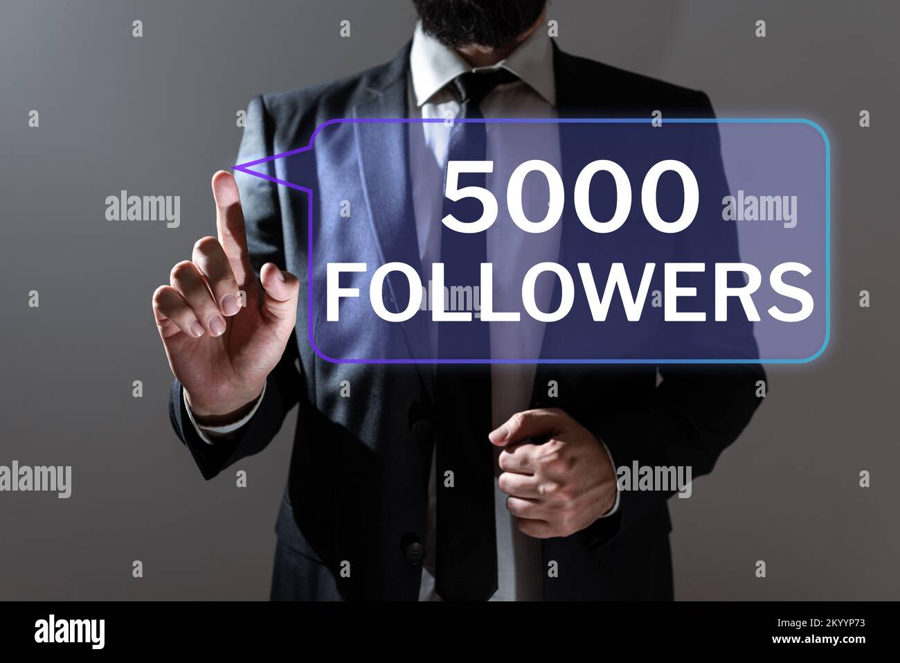 Inspiration showing sign 5000 Followers. Business showcase number of ...