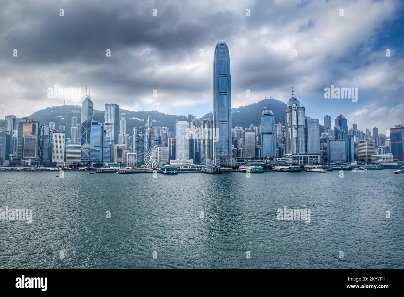Hong Kong Harbour, also known as Victoria Harbour, is a natural harbour ...