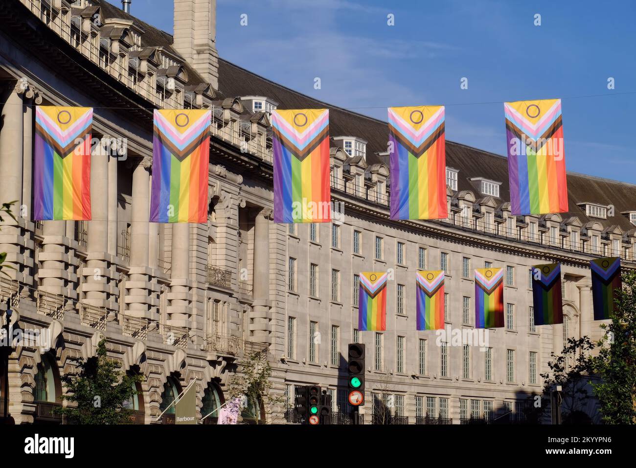 Intersex-inclusive rainbow Pride banners designed by Valentino ...