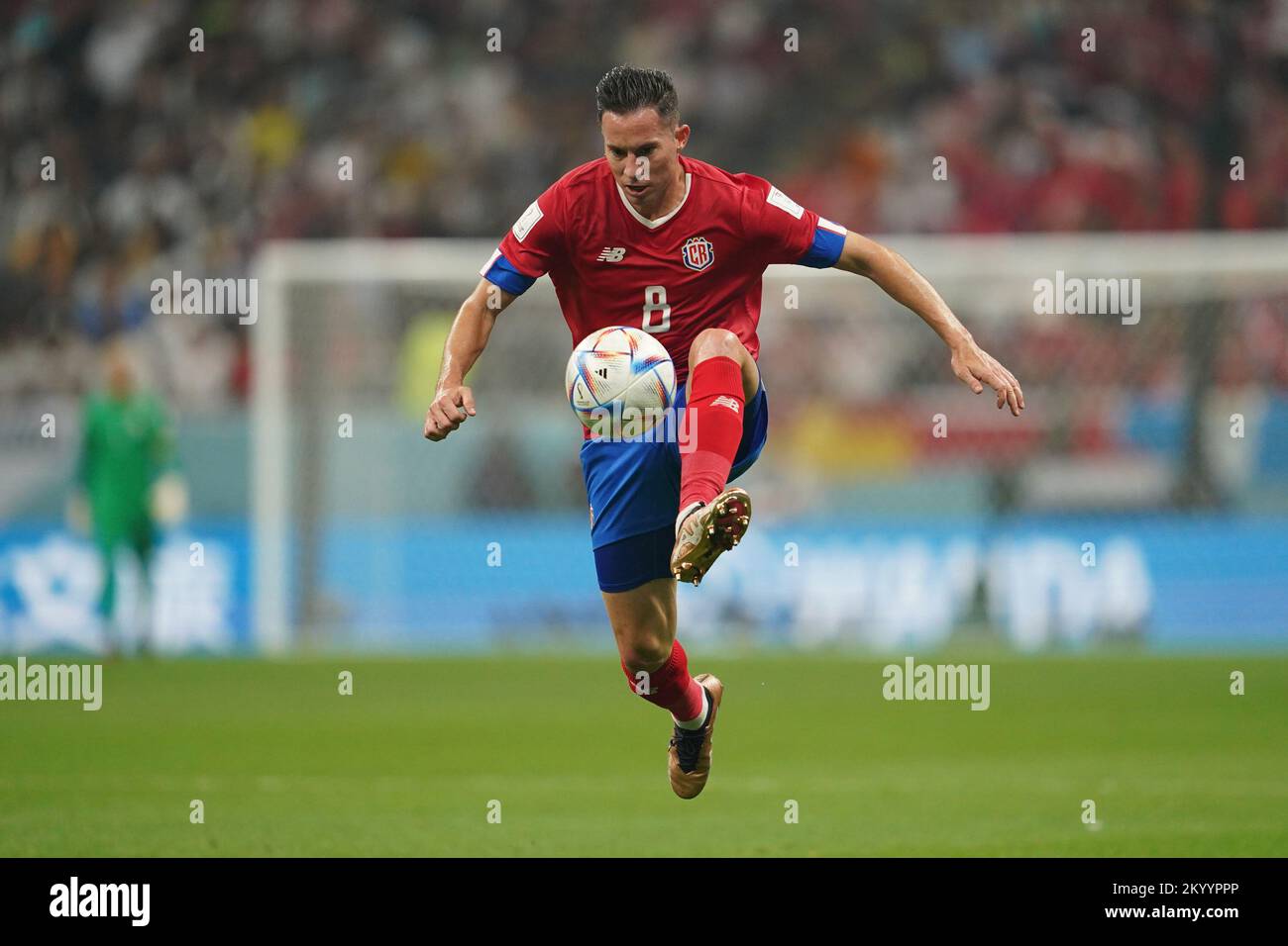 DOHA, QATAR - DECEMBER 1: Player of Costa Rica Bryan Oviedo controls ...