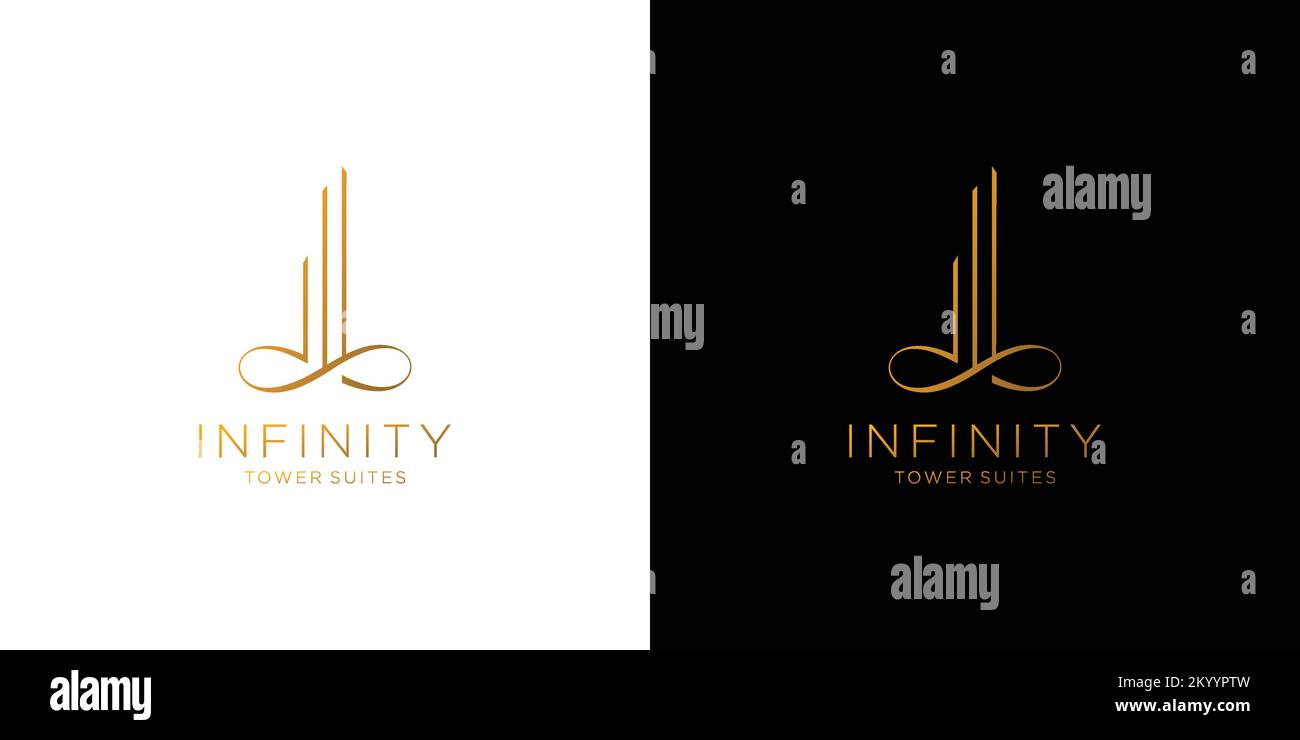 Modern and luxury infinity building logo design Stock Vector Image ...