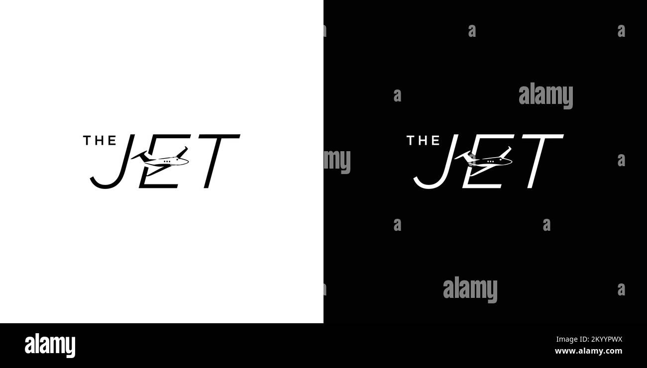 Jet business company logo Black and White Stock Photos & Images - Alamy