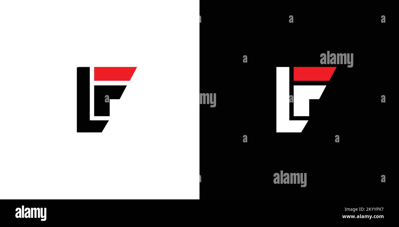 Modern and strong letter LF initials logo design 2 Stock Vector Image ...