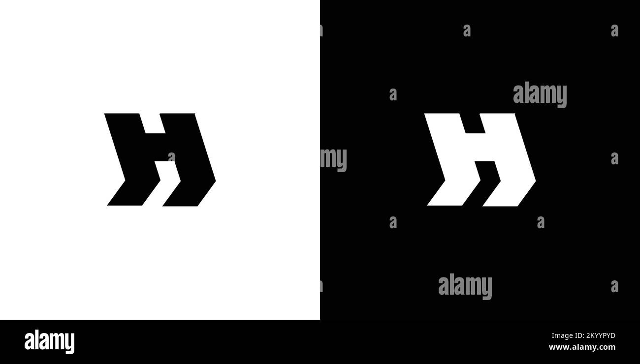 Modern and strong letter H initials logo design Stock Vector Image ...