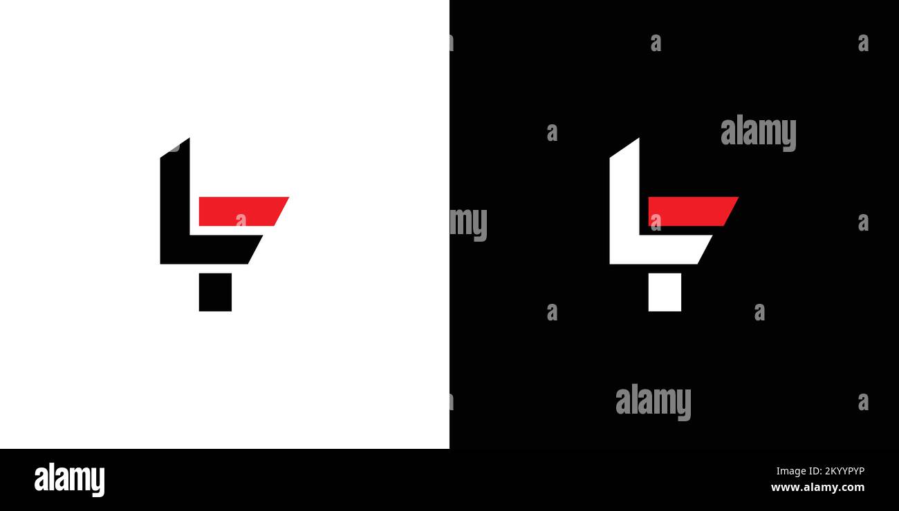 Modern and strong letter LF initials logo design Stock Vector Image ...