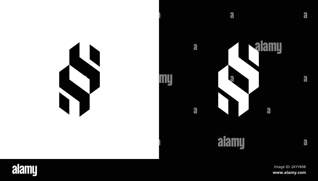 Modern and strong letter SS initials logo design Stock Vector Image ...