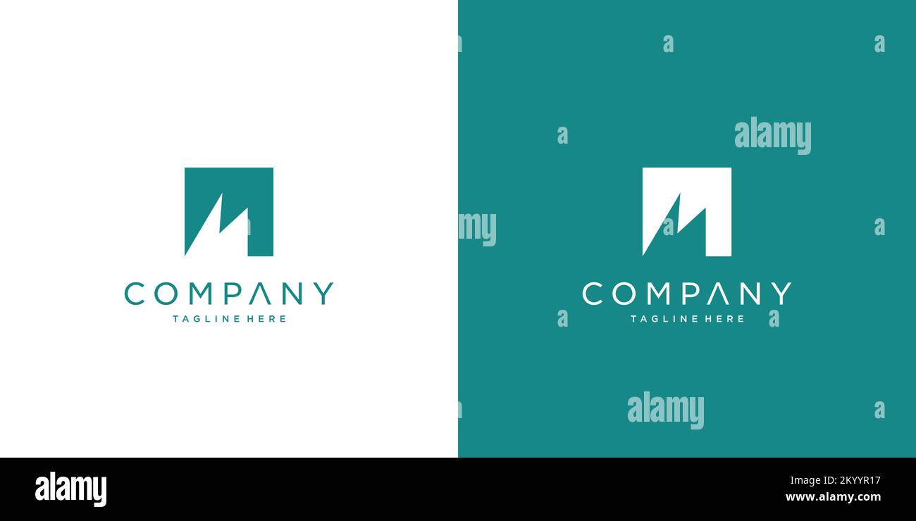 Modern and strong letter M initials logo design 2 Stock Vector Image & Art - Alamy