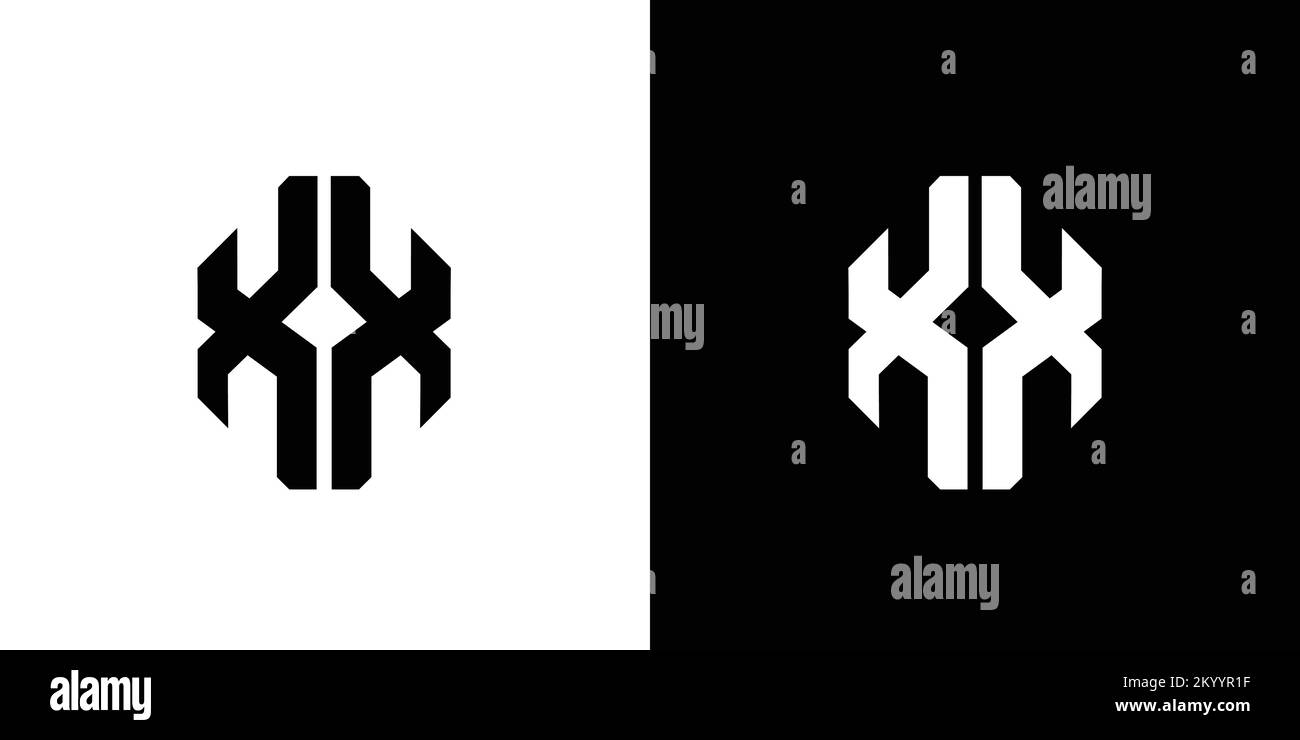 Modern and strong letter XX initials logo design Stock Vector Image & Art - Alamy