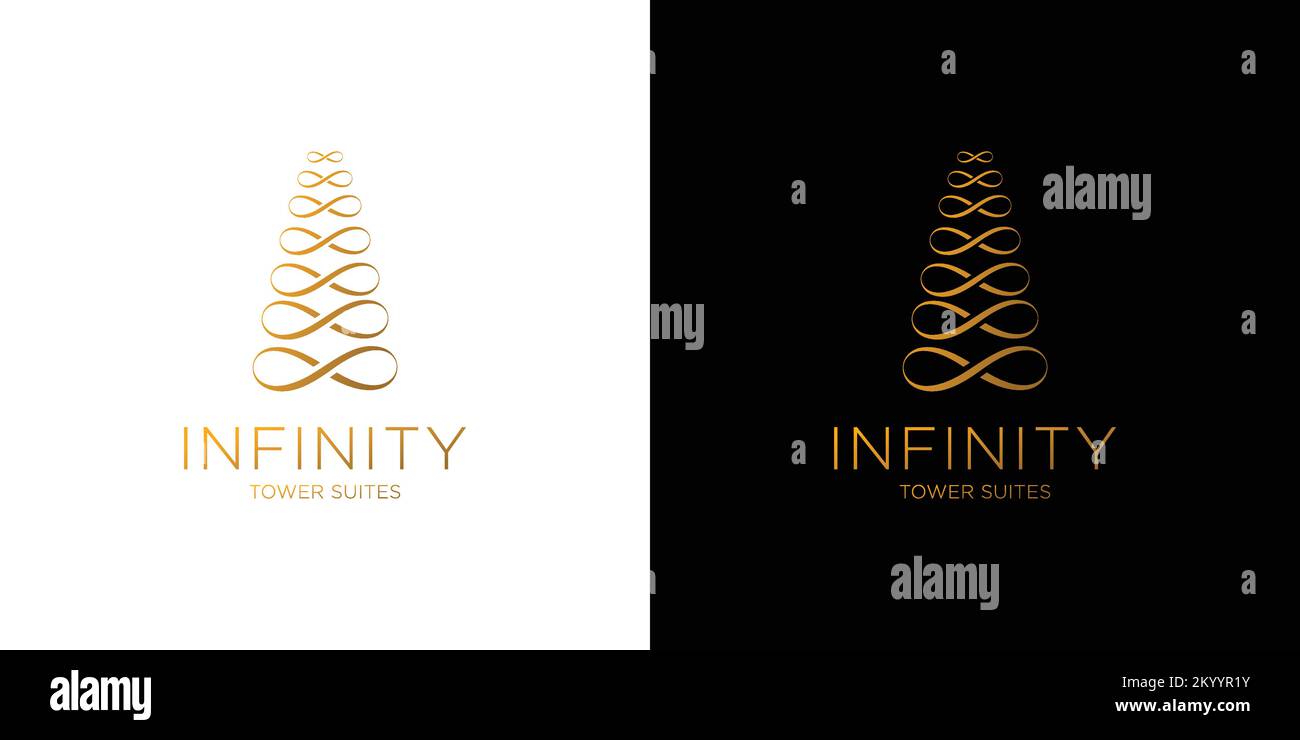Modern and unique infinity building logo design Stock Vector Image ...