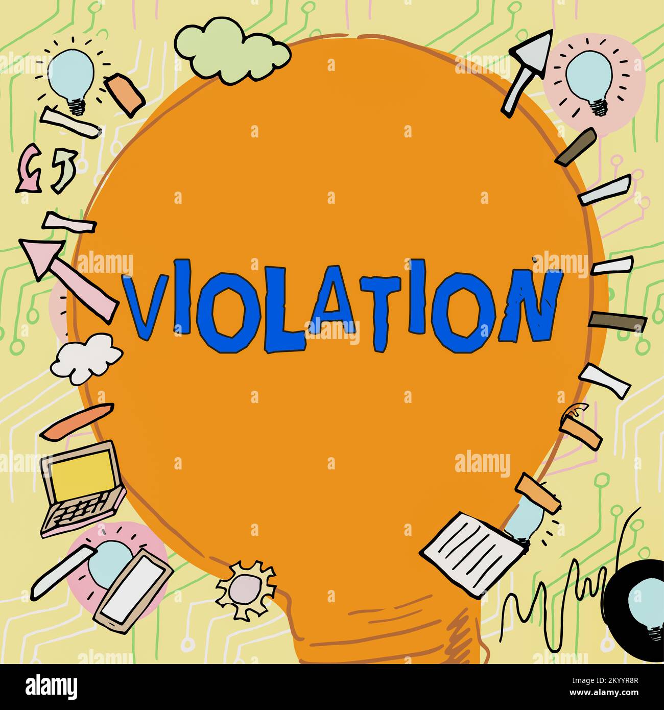 Text caption presenting Violation. Conceptual photo an infringement of ... Text caption presenting Violation. Conceptual photo an infringement of ...