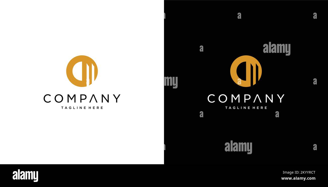 Modern and unique letter OM initials logo design 2 Stock Vector Image ...