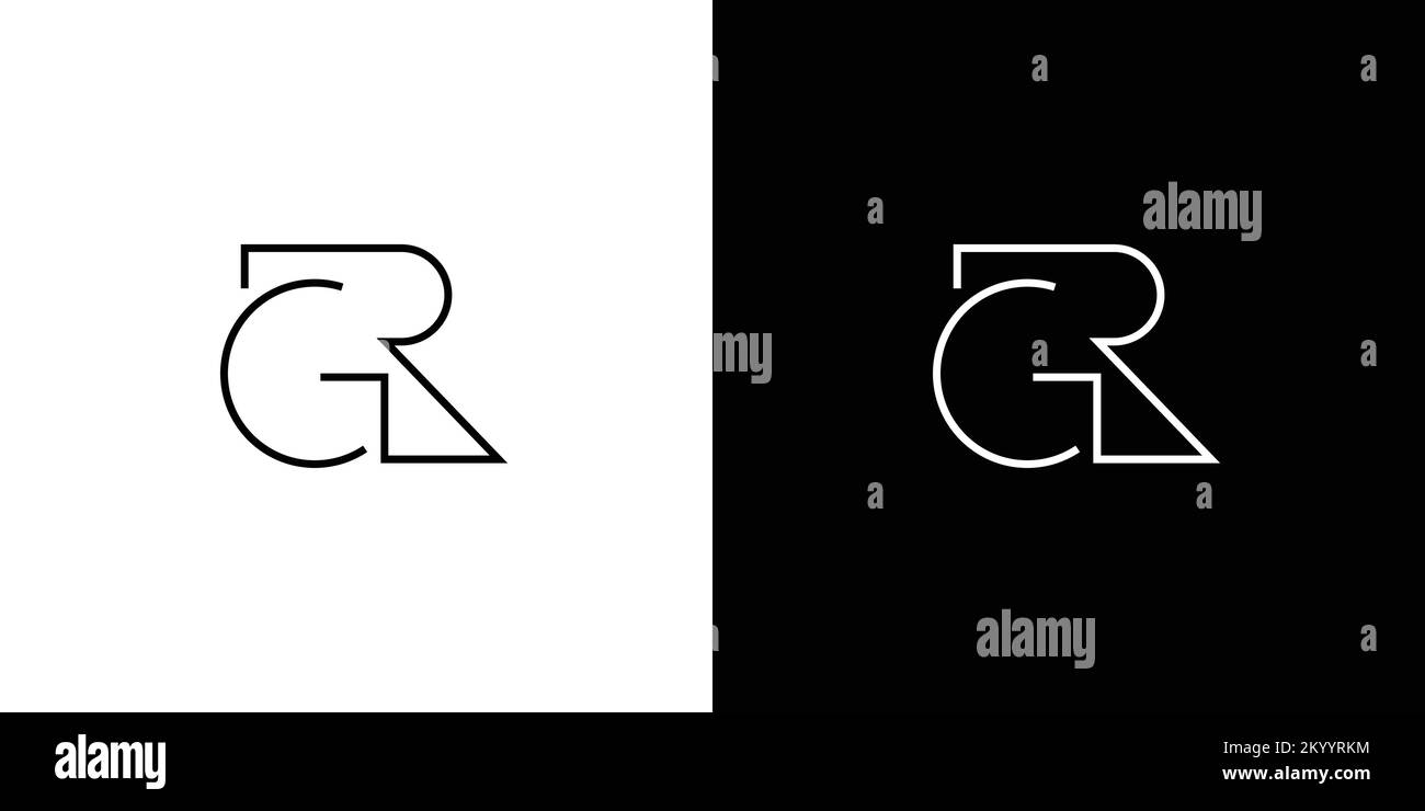 Unique and modern GR logo design Stock Vector Image & Art - Alamy