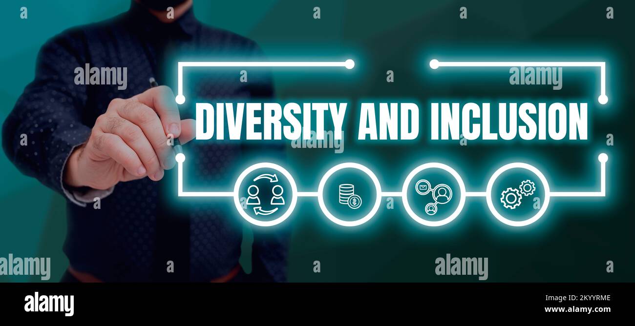 Conceptual display Diversity And Inclusion. Business concept range ...