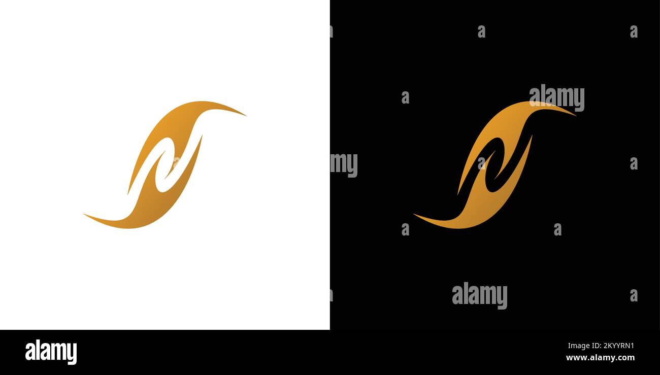 Unique and modern SN logo design Stock Vector Image & Art - Alamy