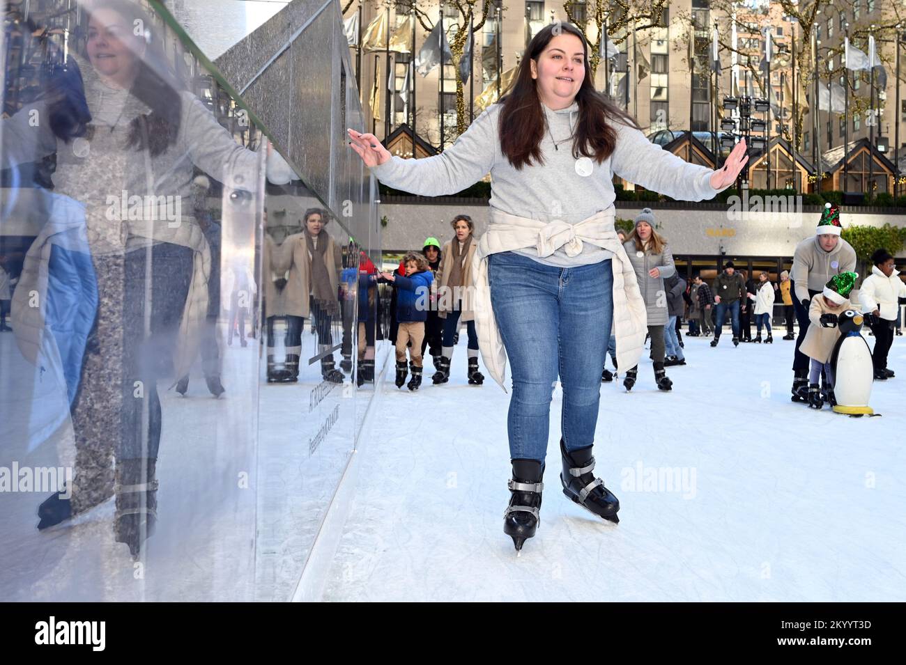 New York, USA. 02nd Dec, 2022. People seen skating at ‘The Rink at ...