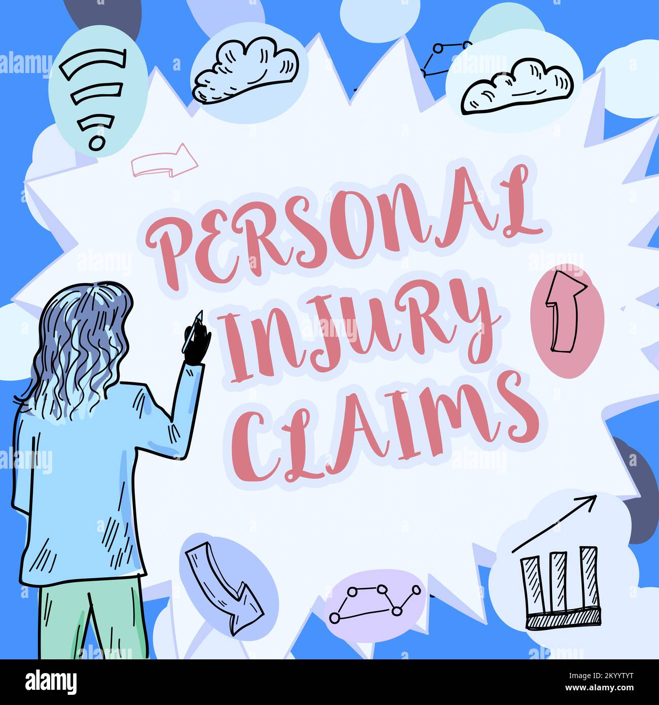 Text showing inspiration Personal Injury Claims. Word Written on being ...