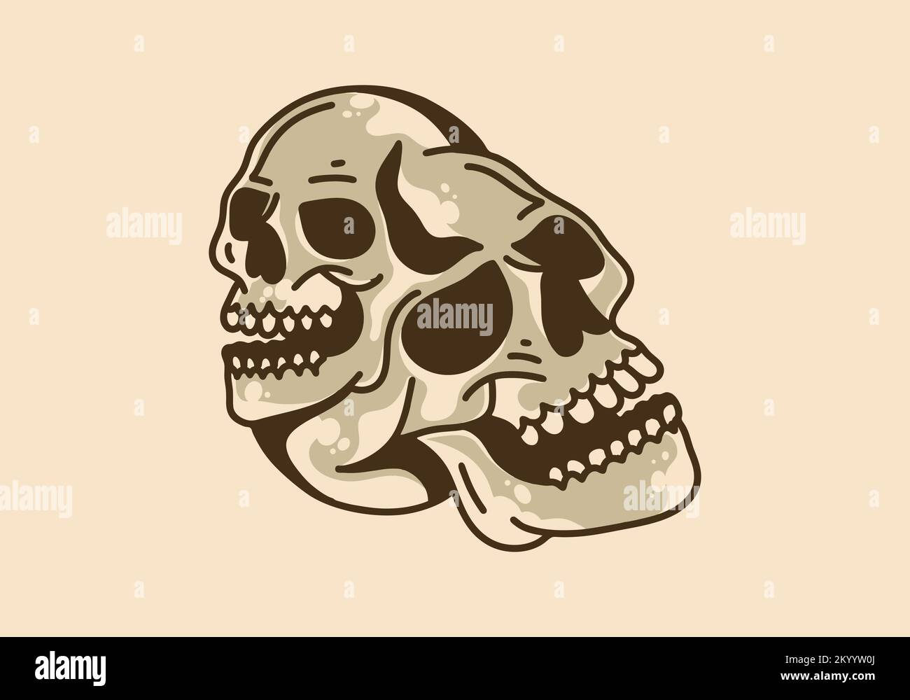 Skull figurine Stock Vector Images - Alamy