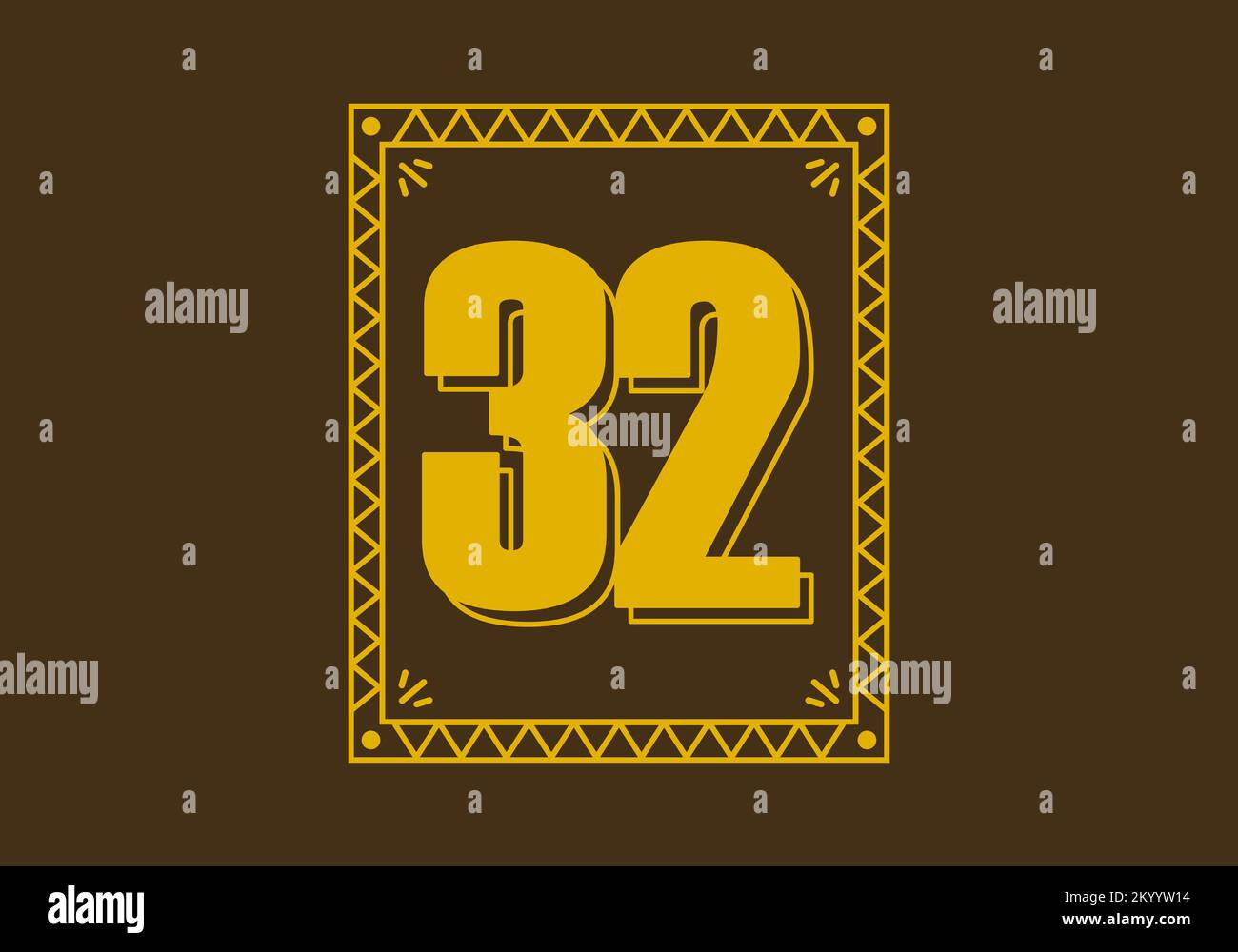 32 number Stock Vector Images - Alamy