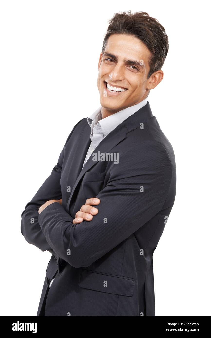 Confident and carefree. Portrait of a confident young man laughing with ... Confident and carefree. Portrait of a confident young man laughing with ...