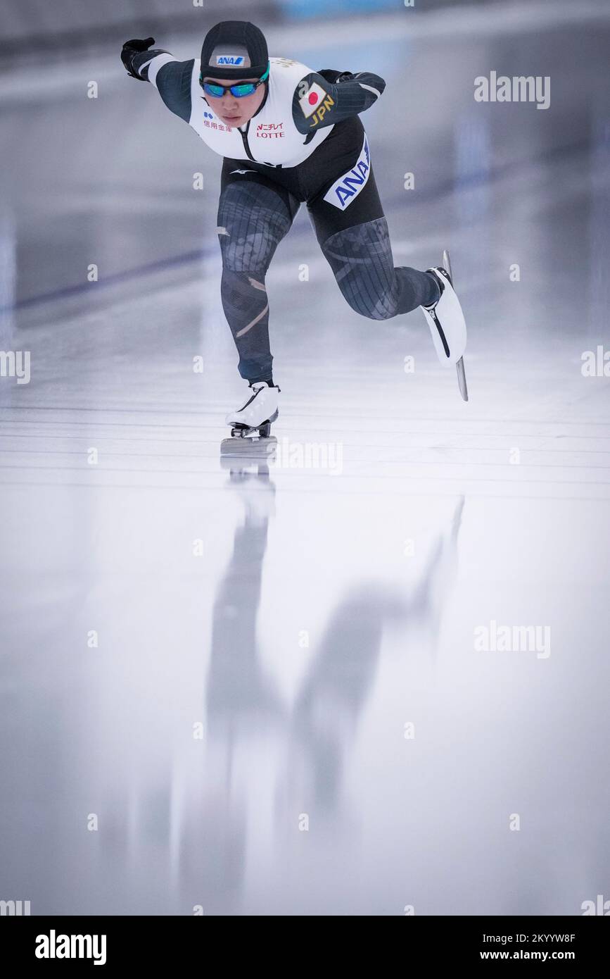 Rin Kosaka of Japan skates during the ISU Four Continents Speed Skating ...