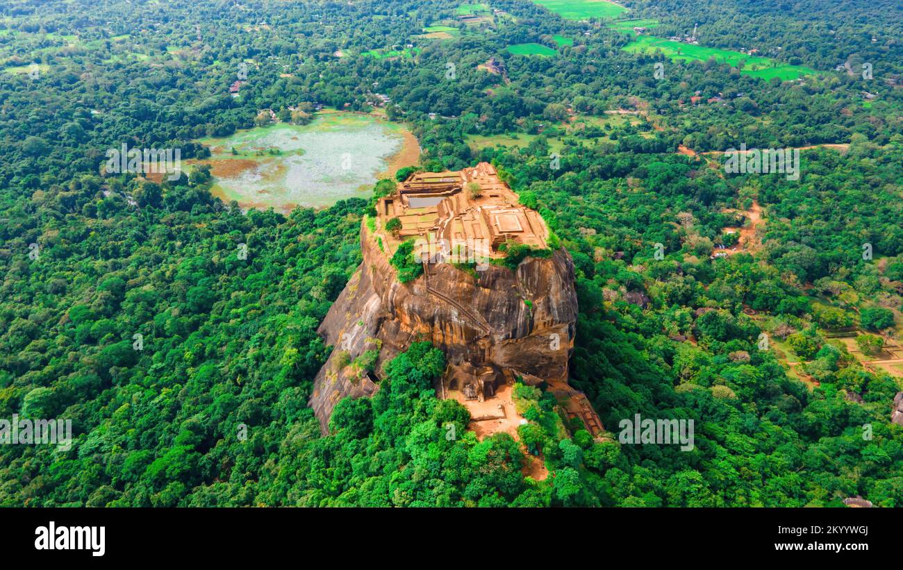 Sigiriya aerial view hi-res stock photography and images - Alamy