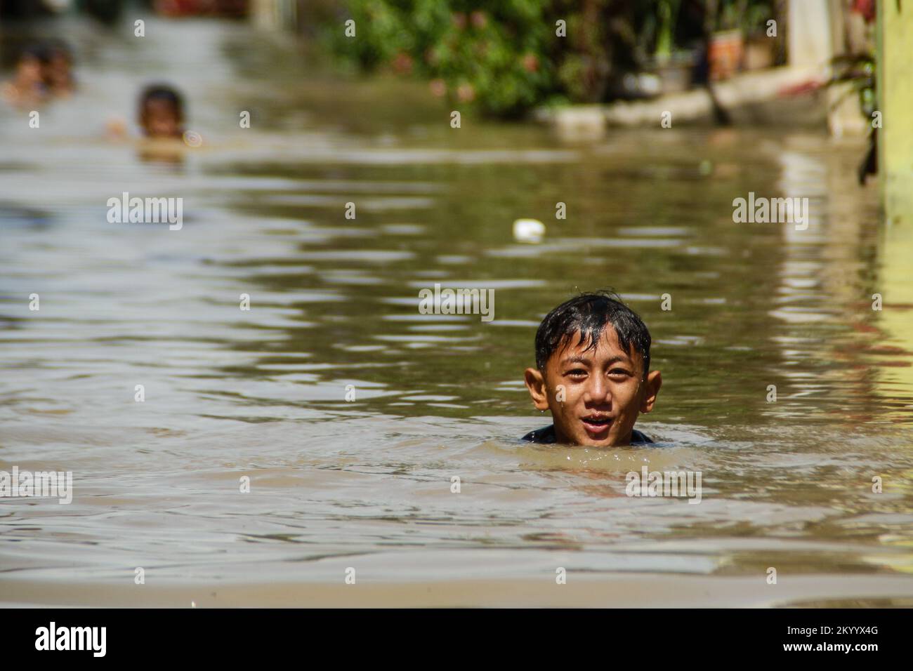 Bandung, West Java, Indonesia. 3rd Dec, 2022. A children are seen ...
