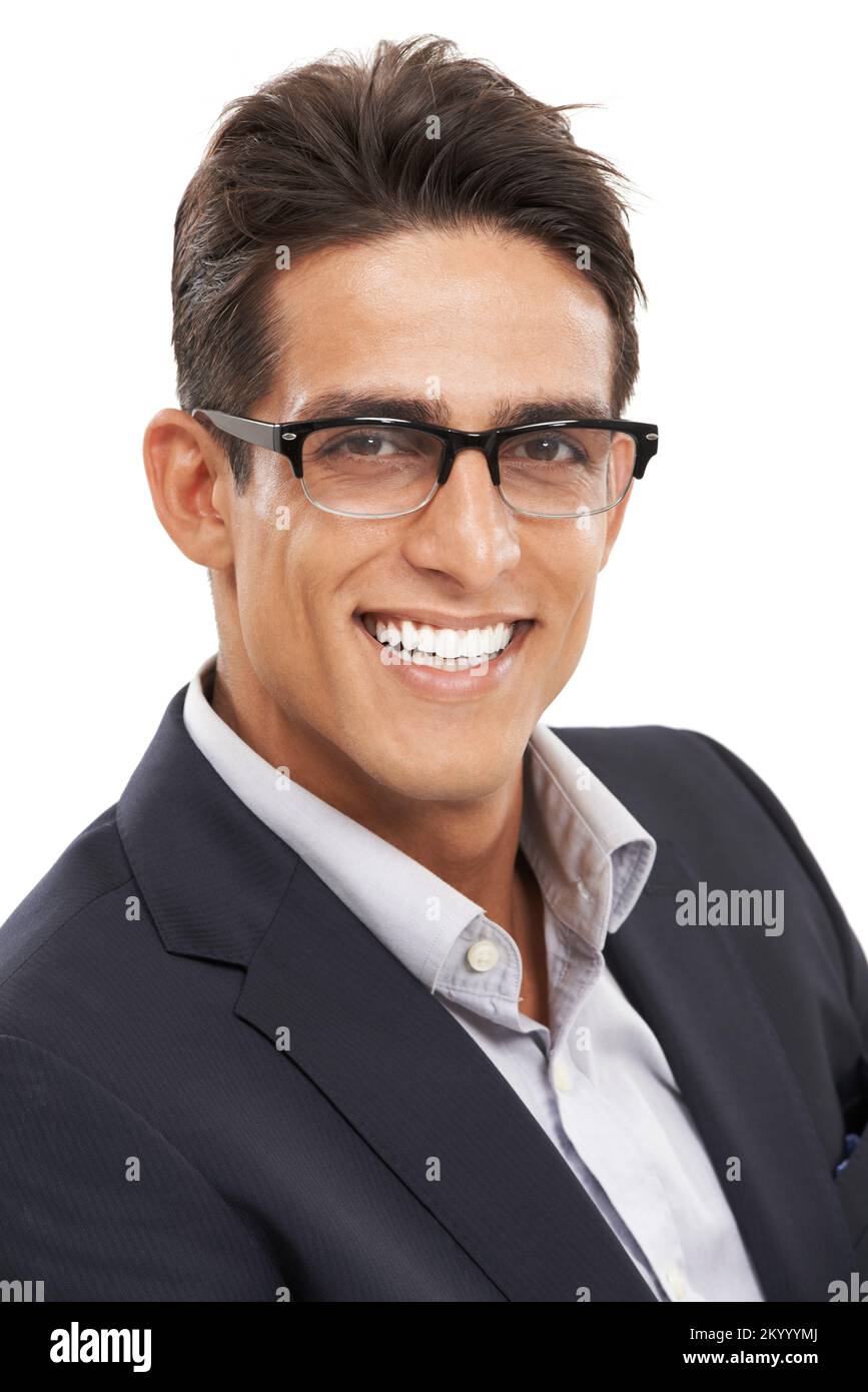 The face of a professional. Closeup portrait of a happy young ...