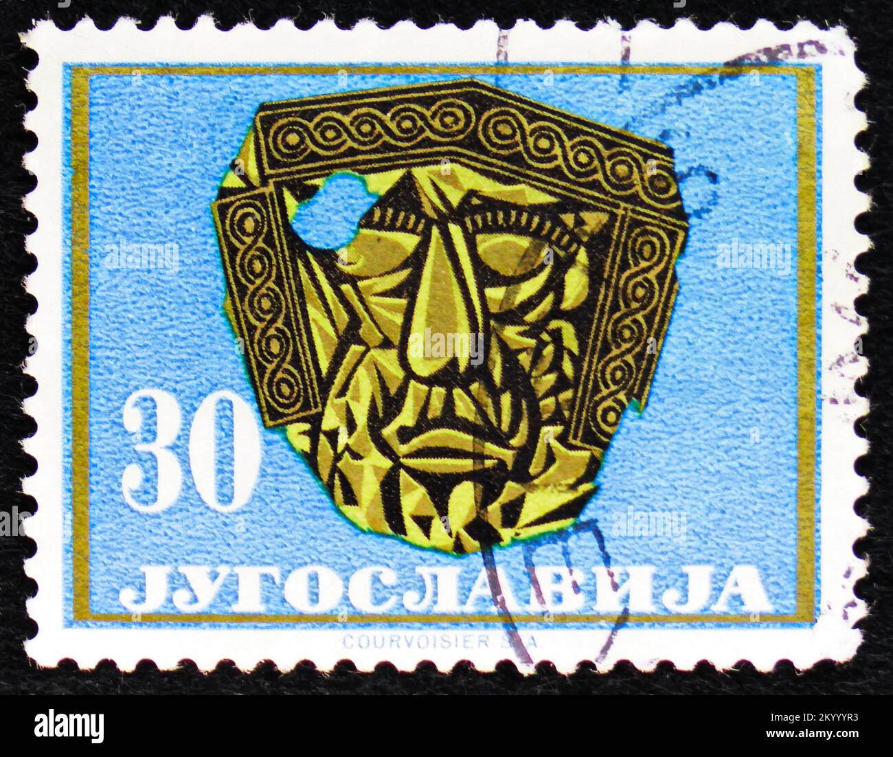 MOSCOW, RUSSIA - OCTOBER 29, 2022: Postage stamp printed in Yugoslavia ...