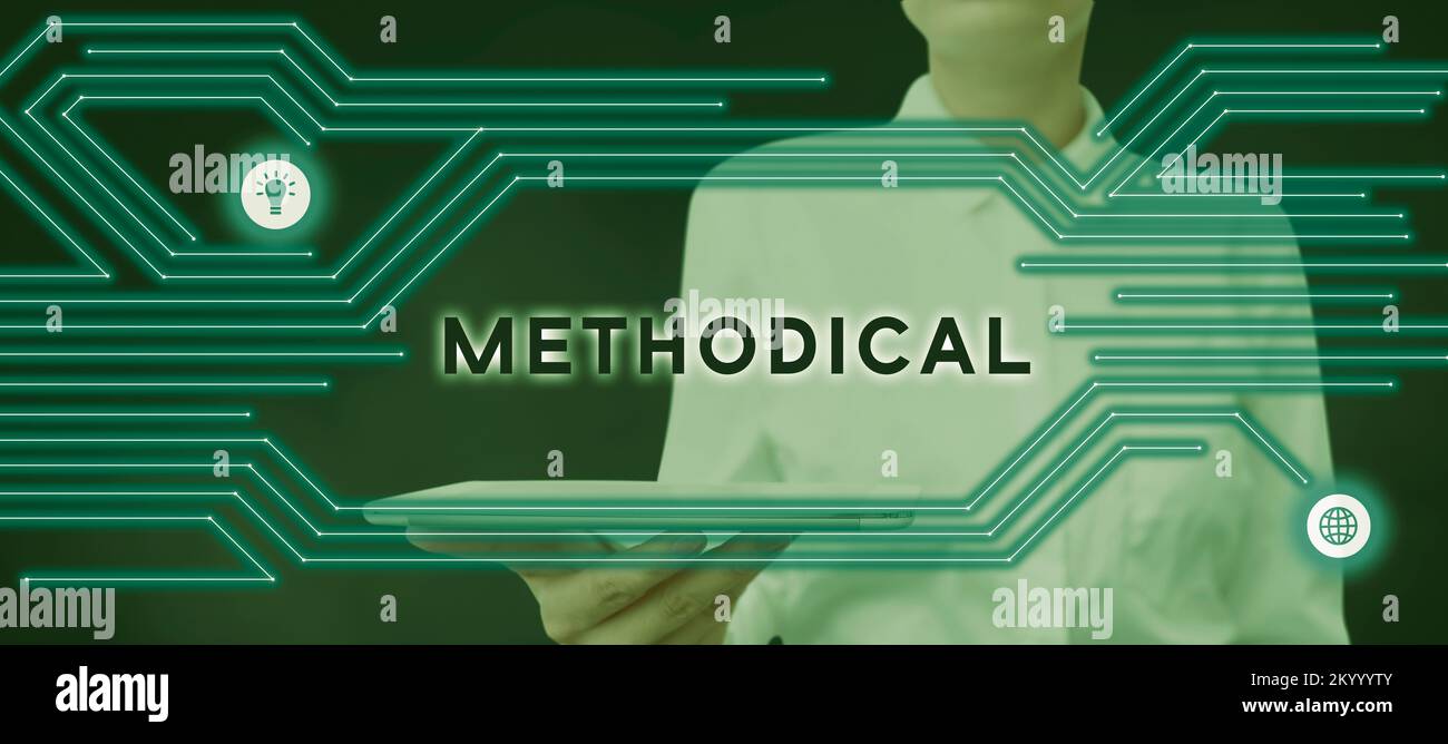 Inspiration showing sign Methodical. Business concept System of Methods ...