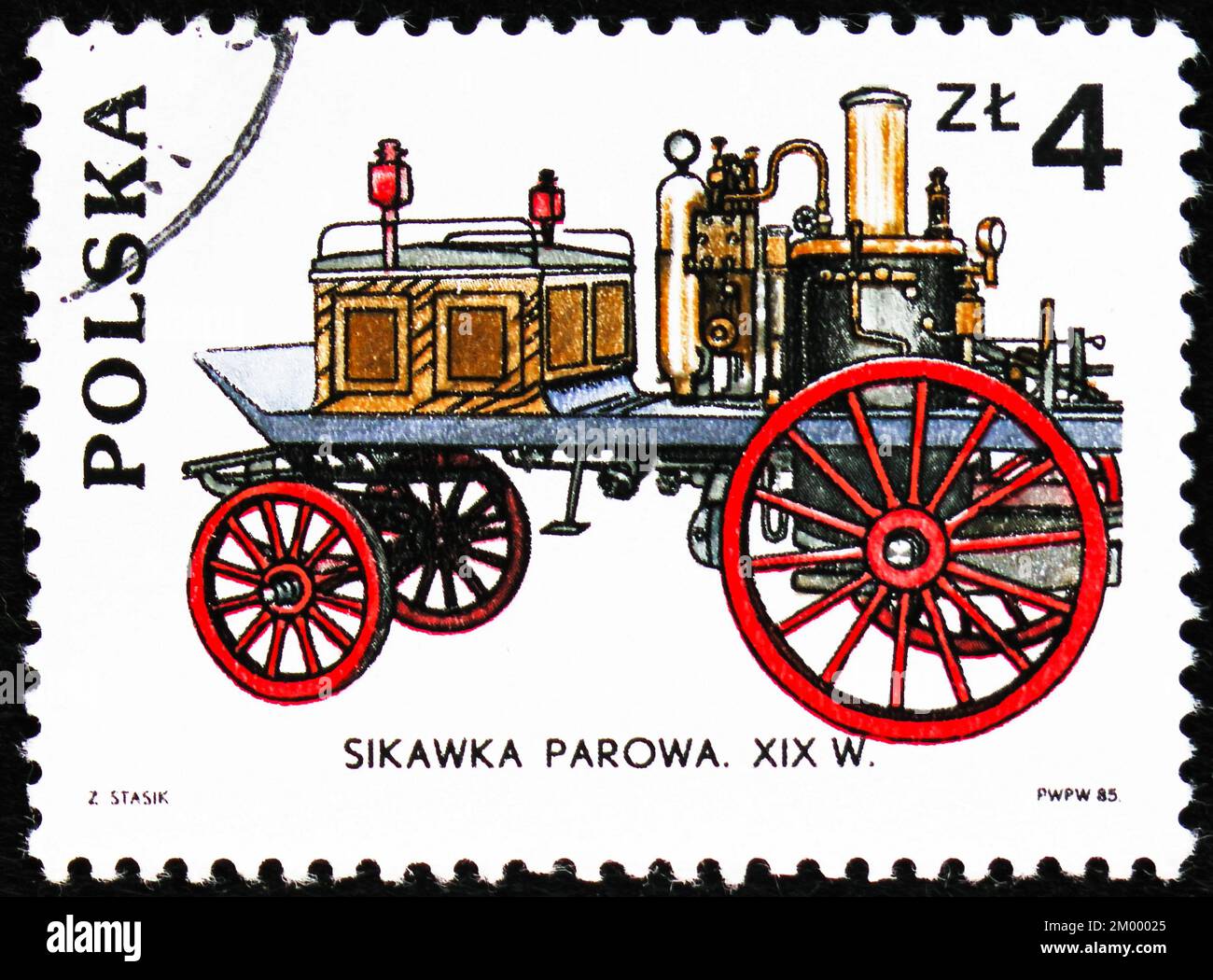 MOSCOW, RUSSIA - OCTOBER 29, 2022: Postage stamp printed in Poland ...