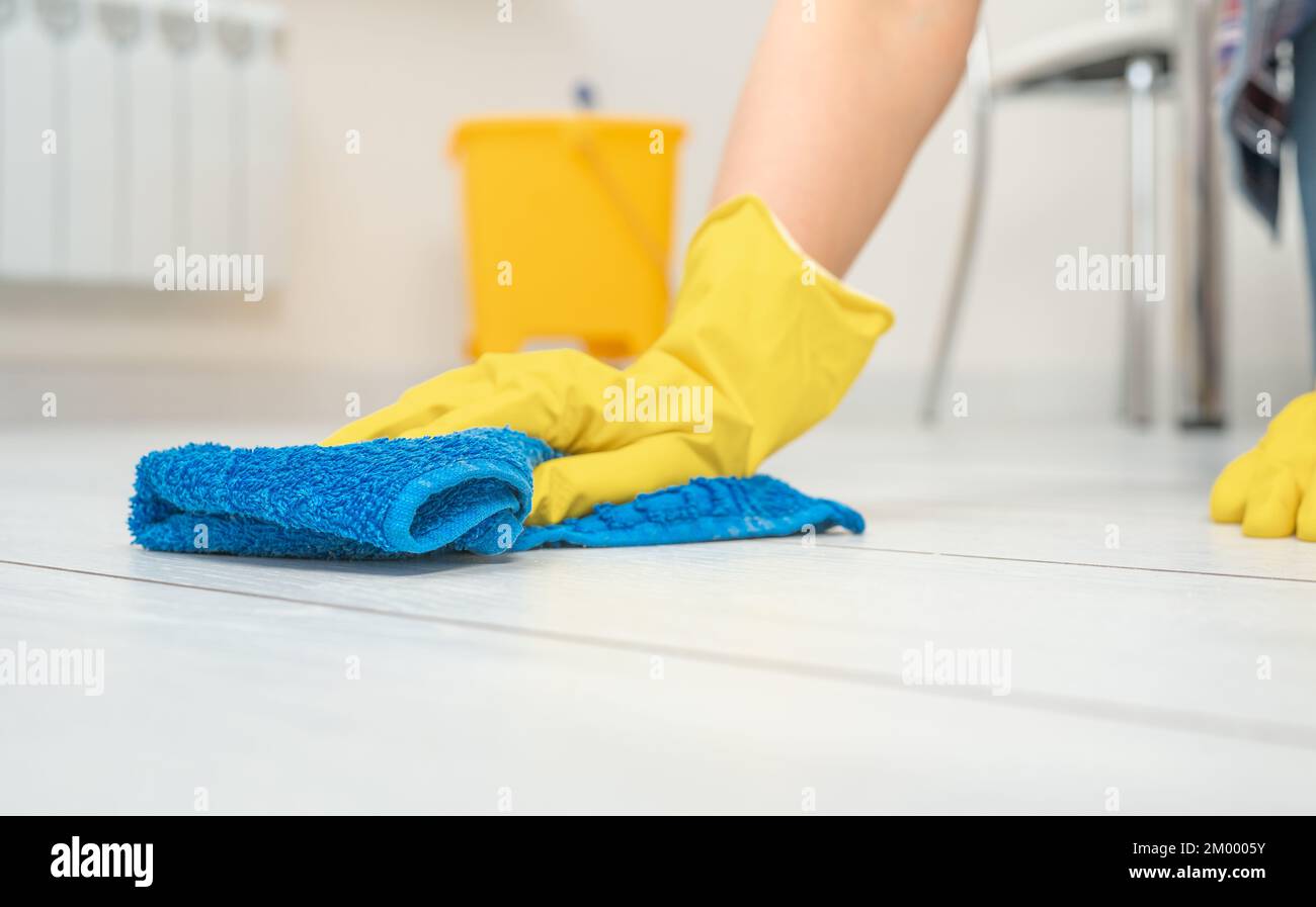 Cleaning service. crop image of woman thoroughly and gently washing and ...
