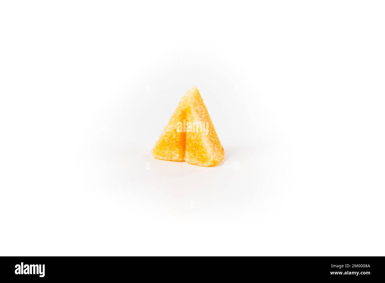 Single saffron spiced sugar cube shaped as a triangle Stock Photo - Alamy
