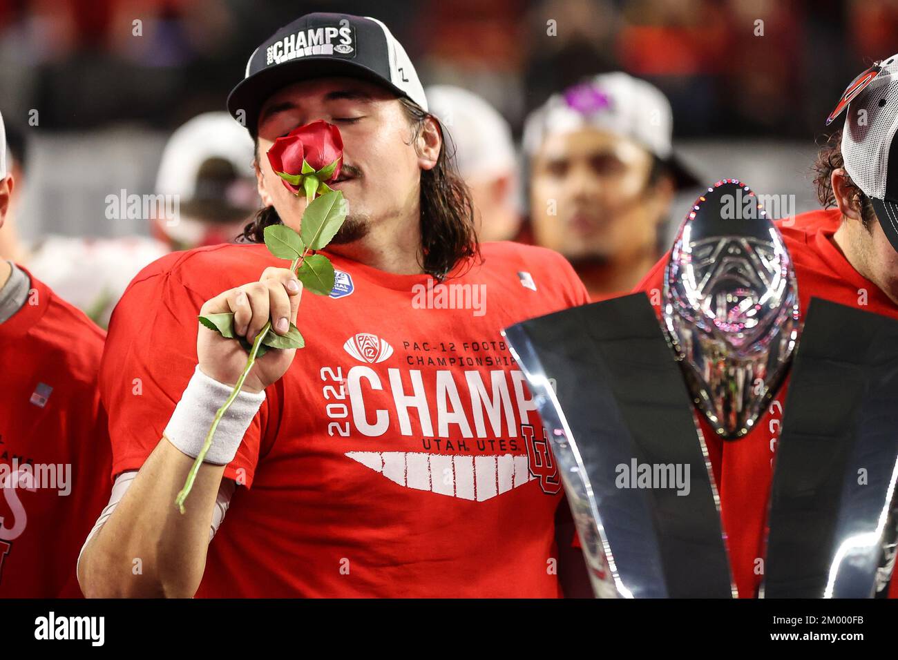Las Vegas, NV, USA. 2nd Dec, 2022. Utah Utes quarterback Cameron Rising ...