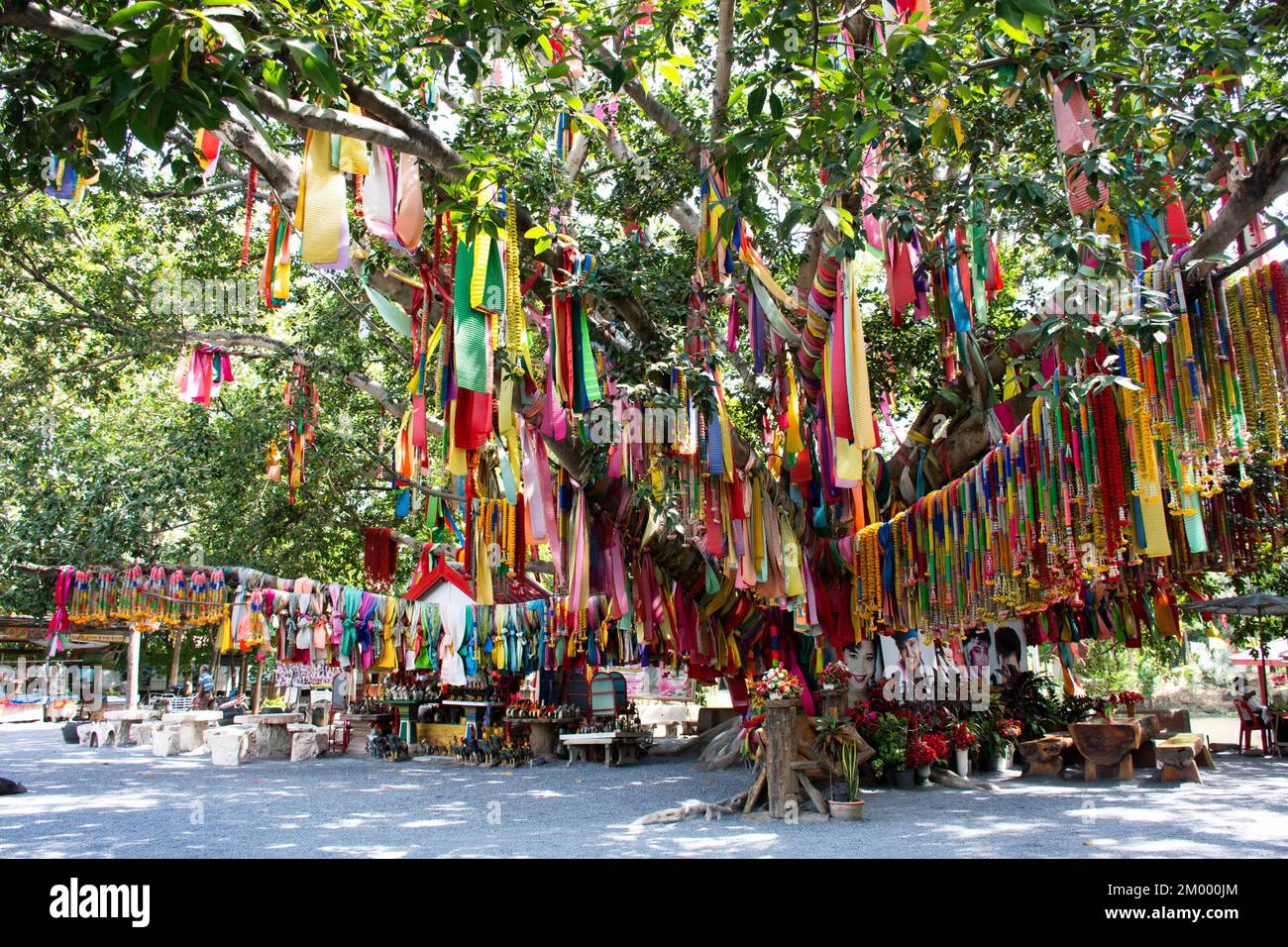 Ancient small shrine for thai people travelers travel visit respect ...