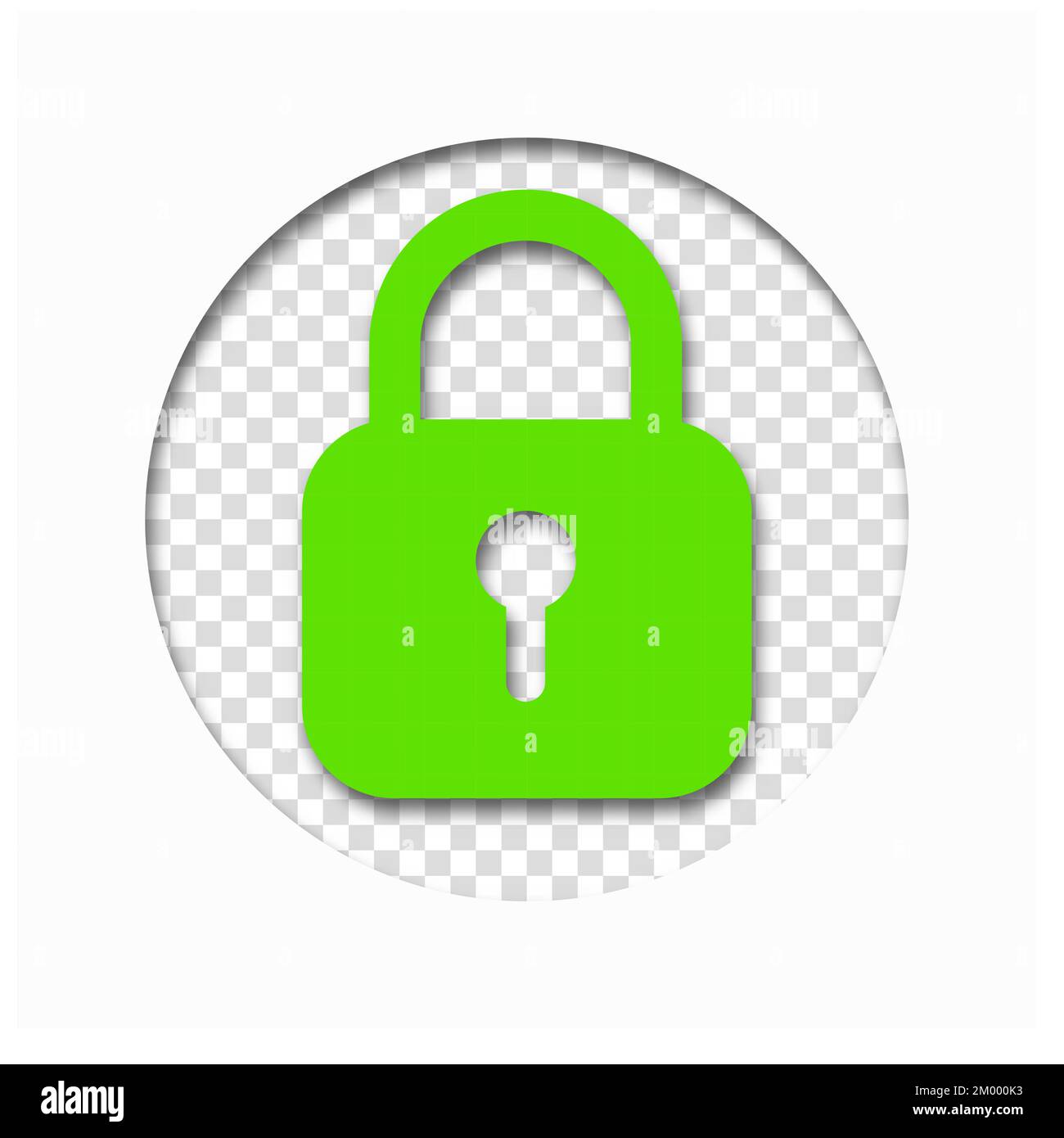 Padlock icon isolated on transparent background. Symbol sign lock ...