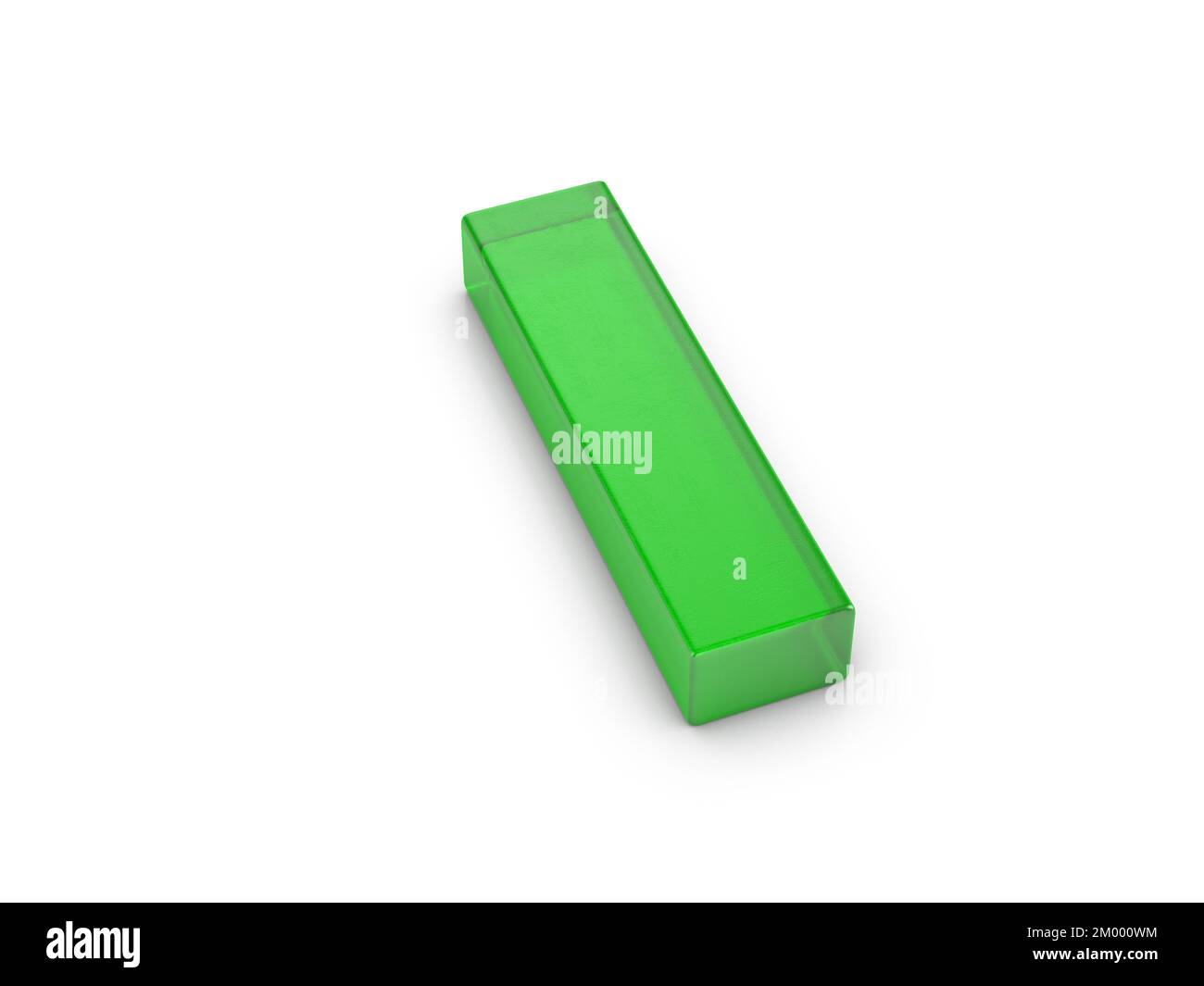 Glass letter I on a white background. 3d illustration Stock Photo - Alamy