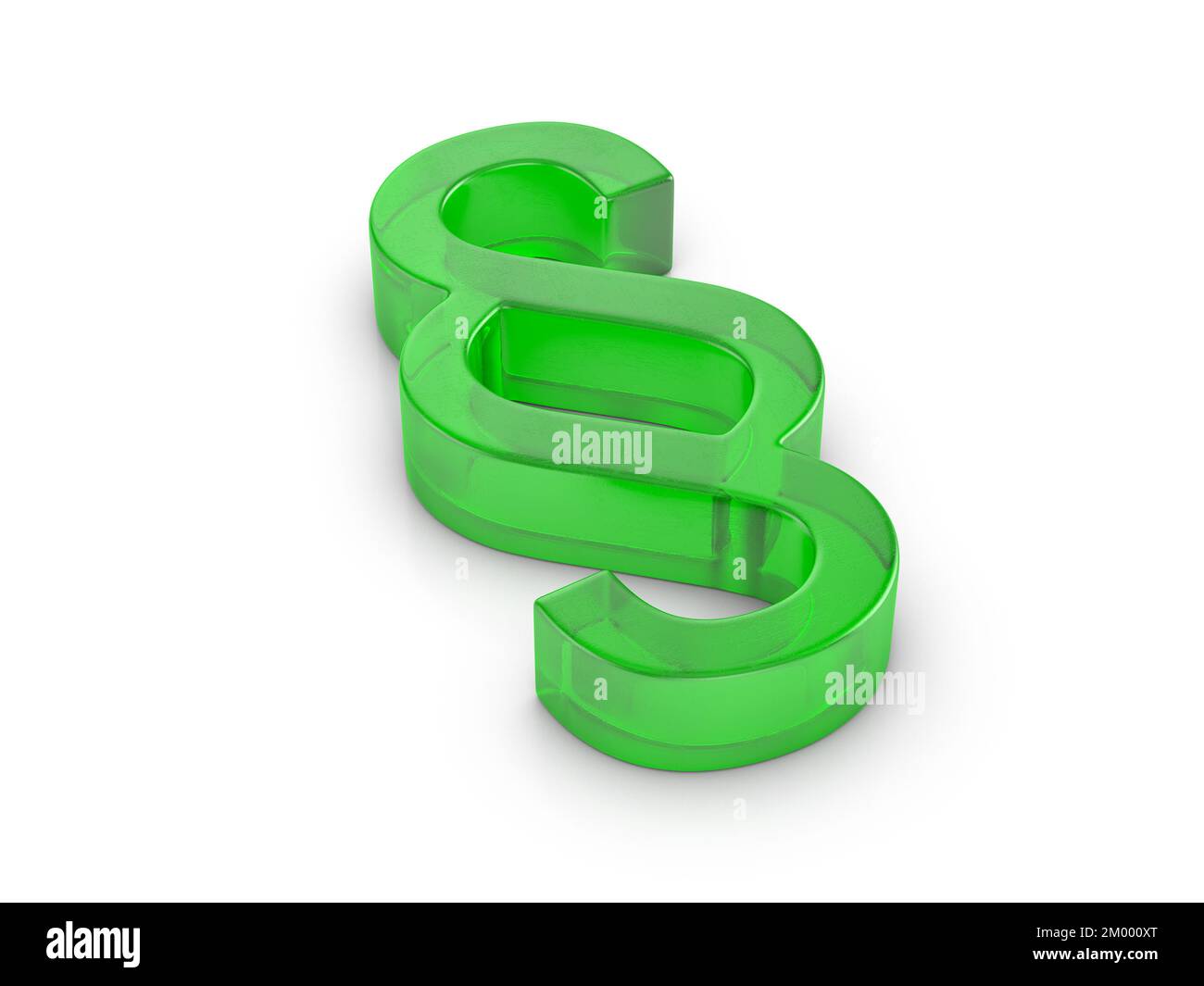 Glass section symbol on a white background. 3d illustration Stock Photo ...