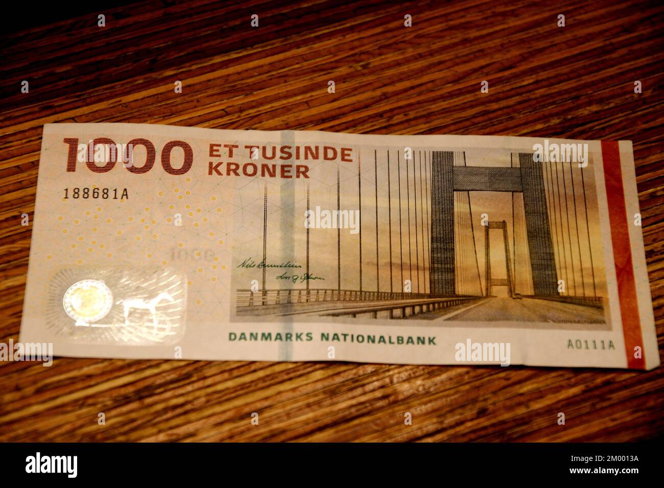 Copenhagen/Denmark/02 December 2022/Denmark's one thousand currency ...