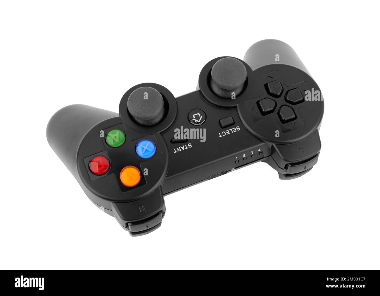 Video game controller isolated on white background Stock Photo - Alamy