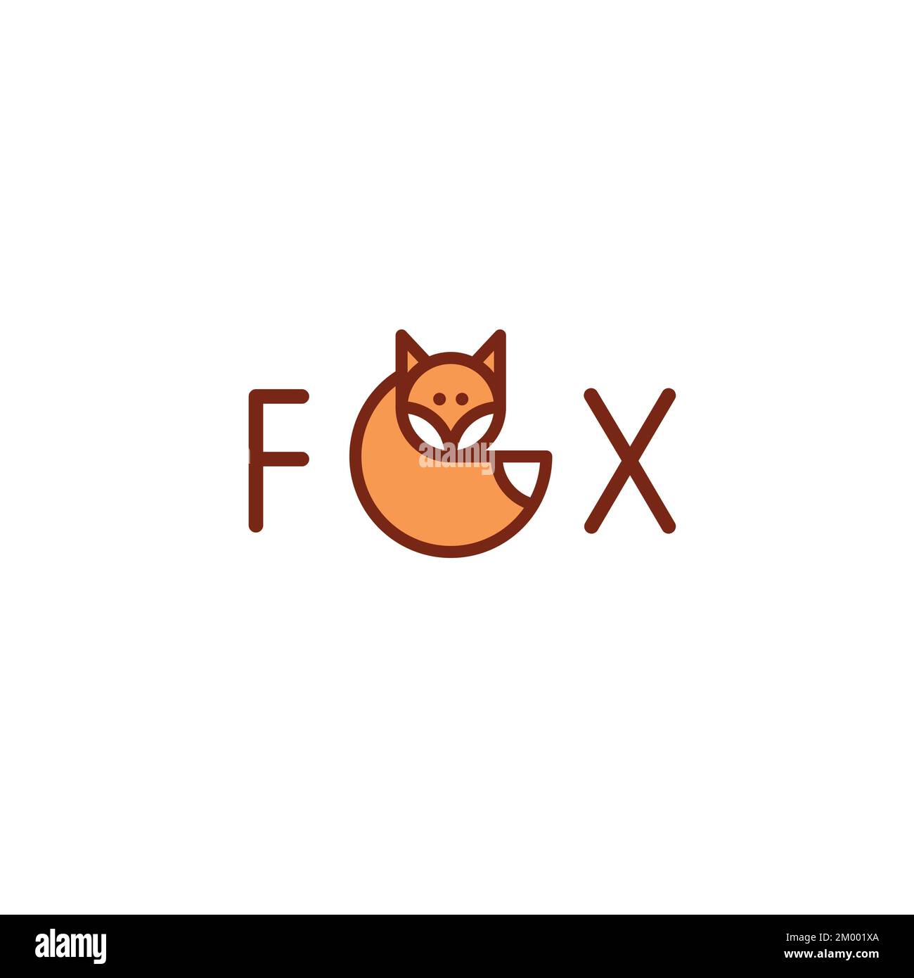 Fox Logo Simple. Fox Icon. Kids Fox Vector Illustration Stock Vector ...