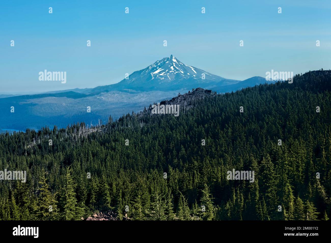 Mount Jefferson view, Pacific Crest Trail, Oregon, USA Stock Photo - Alamy