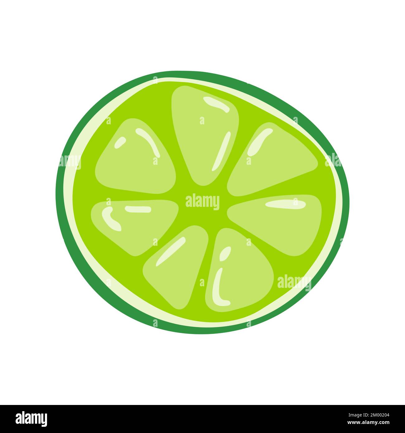 Lime doodle style isolated Stock Vector Images - Alamy